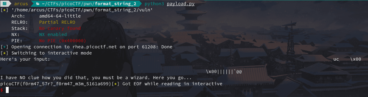 picoCTF - 2024 - Pwn - Format String 2 | TCT Blogs
